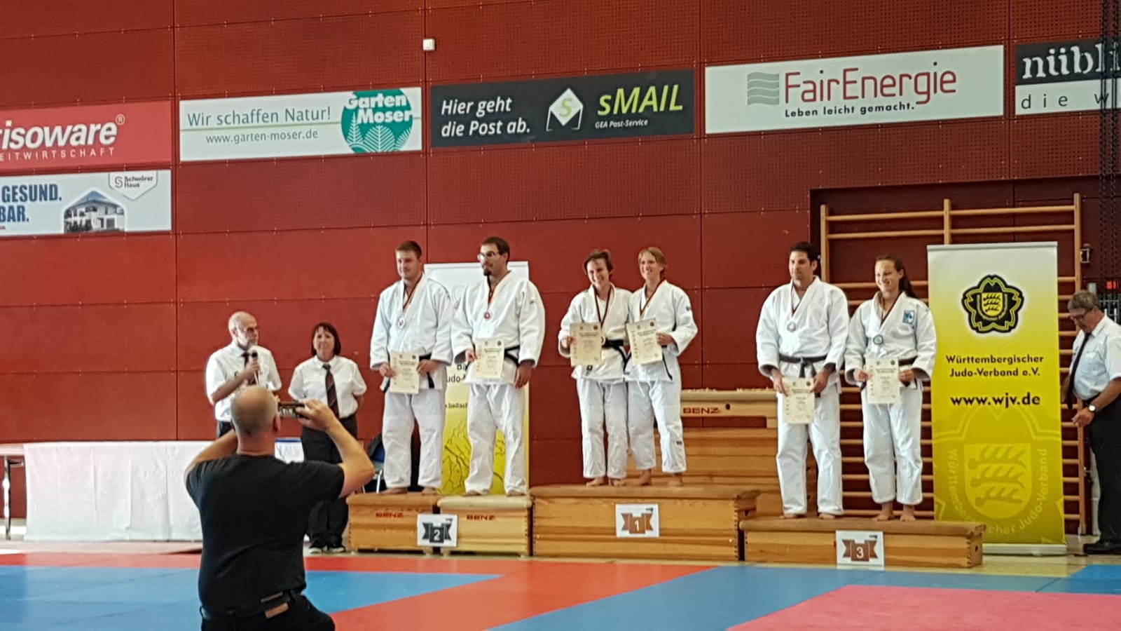 1.Platz für Clara Böning und Malina John auf der baden ...